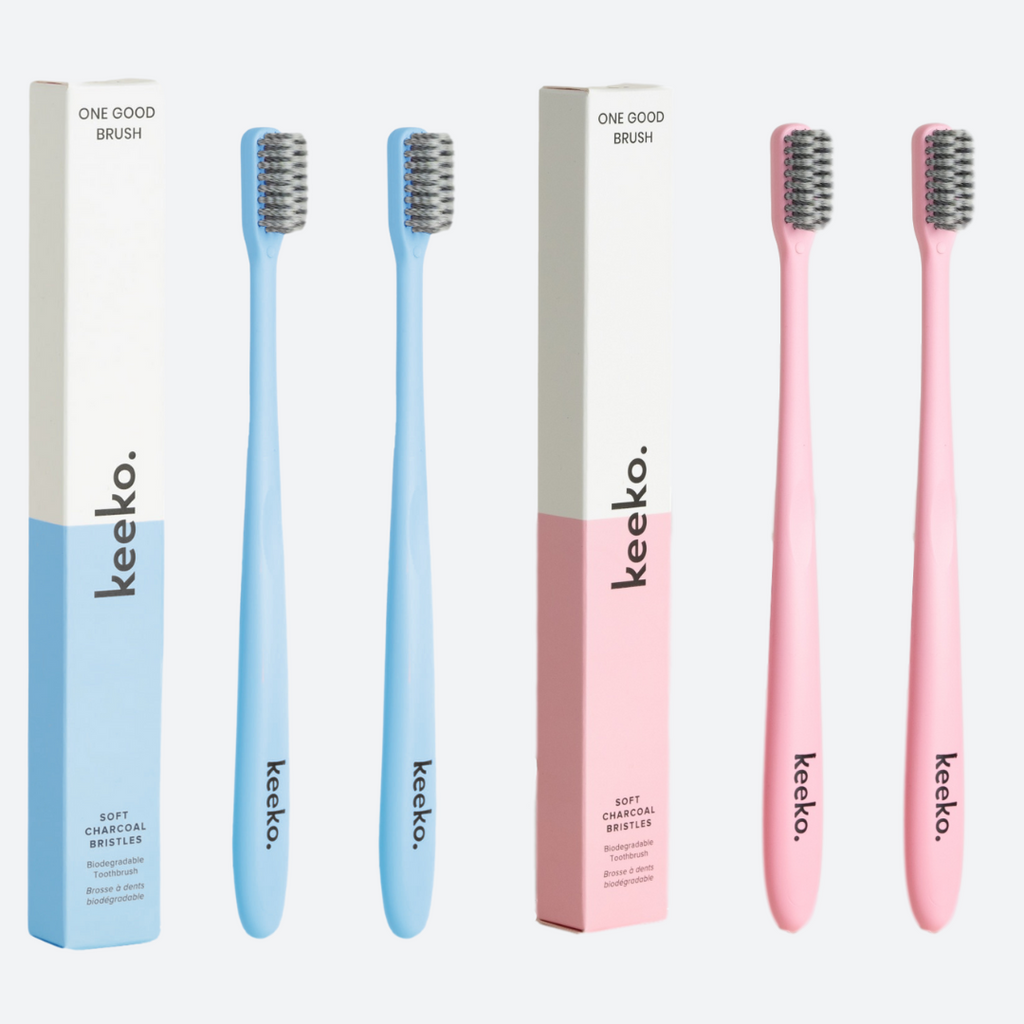 Keeko Oral Care - Biodegradable Toothbrush Set